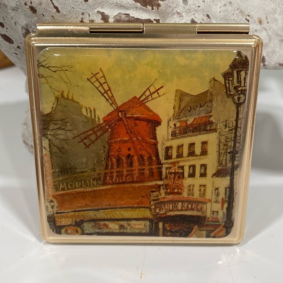 Vintage | Accessories | Vintage Moulin Rouge Goldtone Square Pocket ...